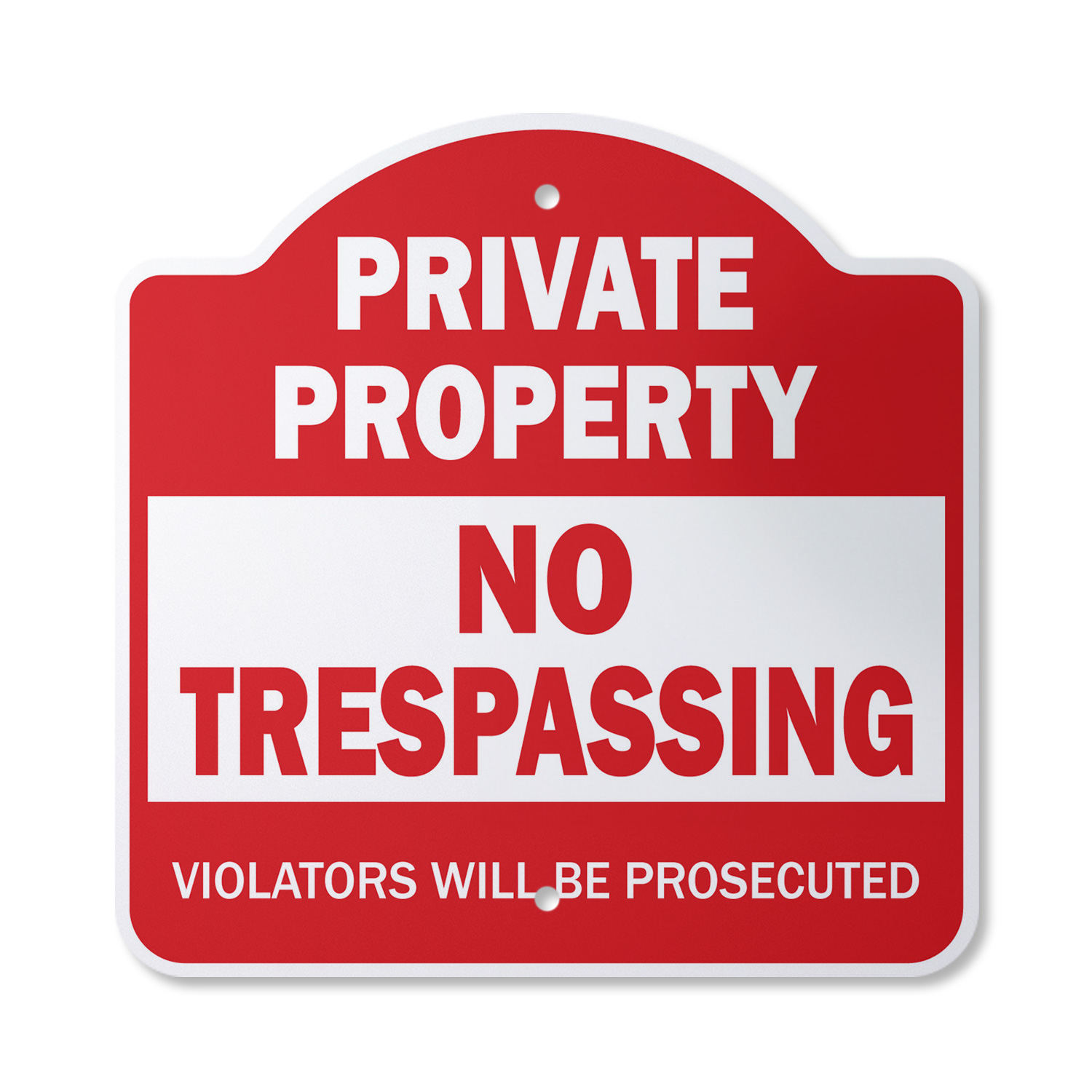 Private Property No Trespassing Sign 12" X 12" Sign | Indoor/Outdoor ...