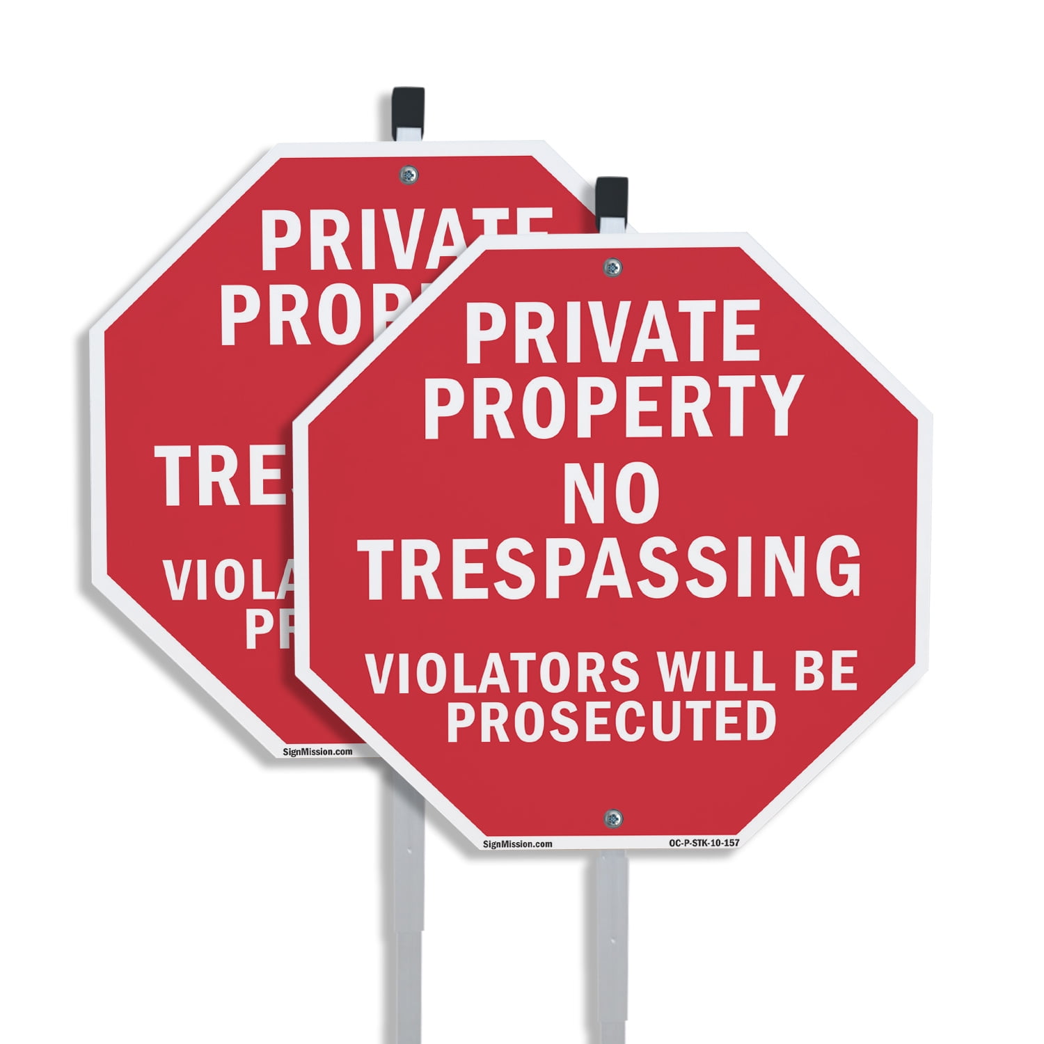Private Property No Trespassing Violators Will Be Prosecuted (2 Pack ...