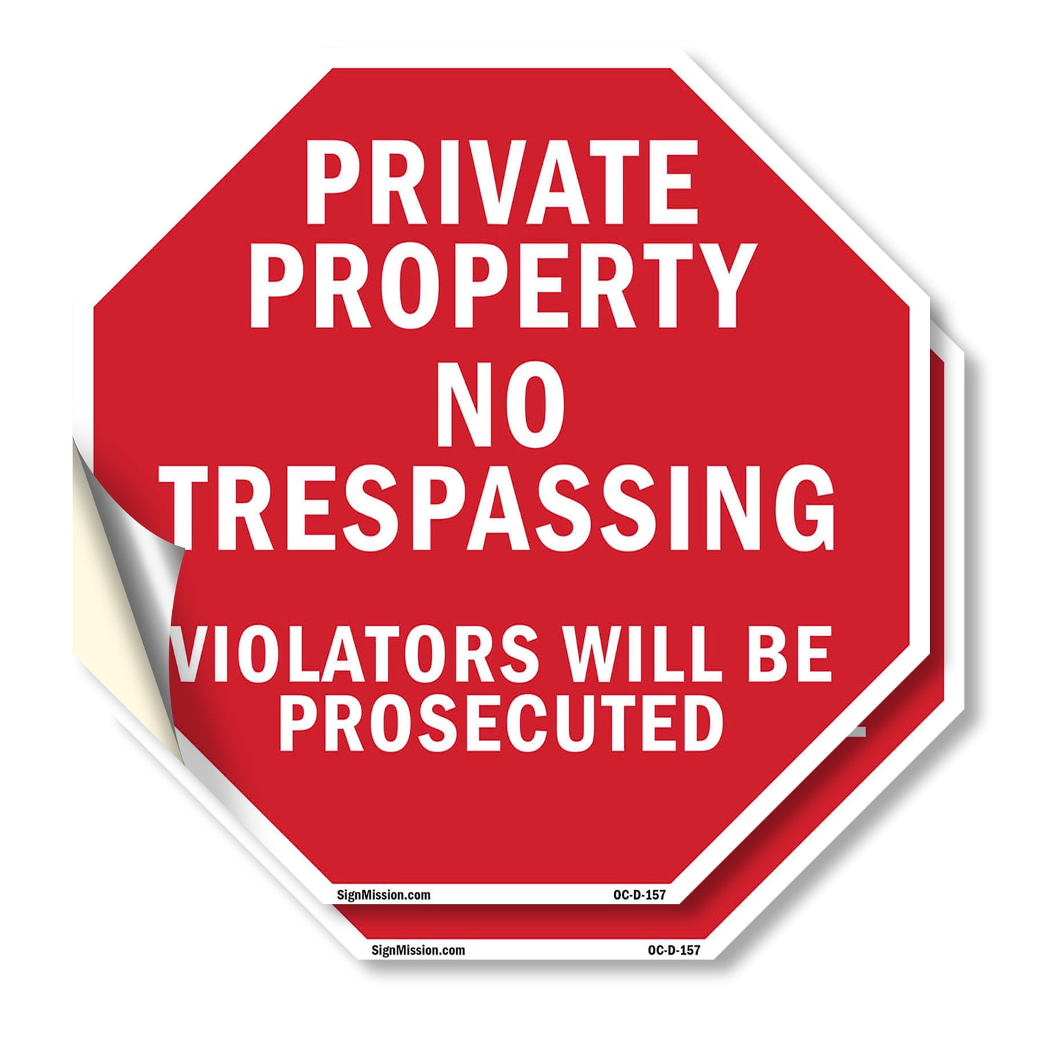 Private Property No Trespassing Violators Will Be Prosecuted (2 Pack ...