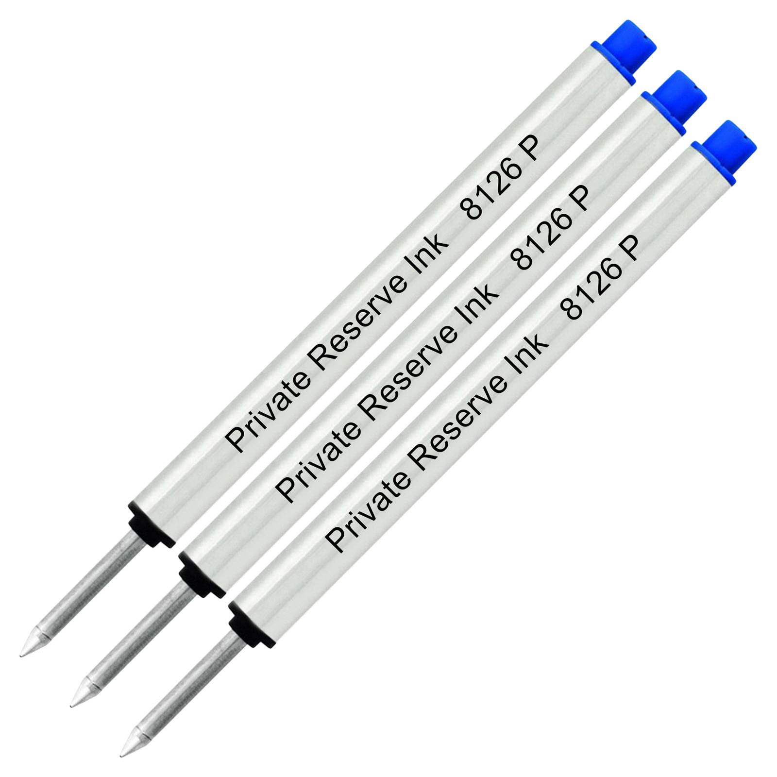 Private Reserve Ink P8126 Short Capless Rollerball Refill made by Schmidt - Blue, Fine Tip, 3 ...