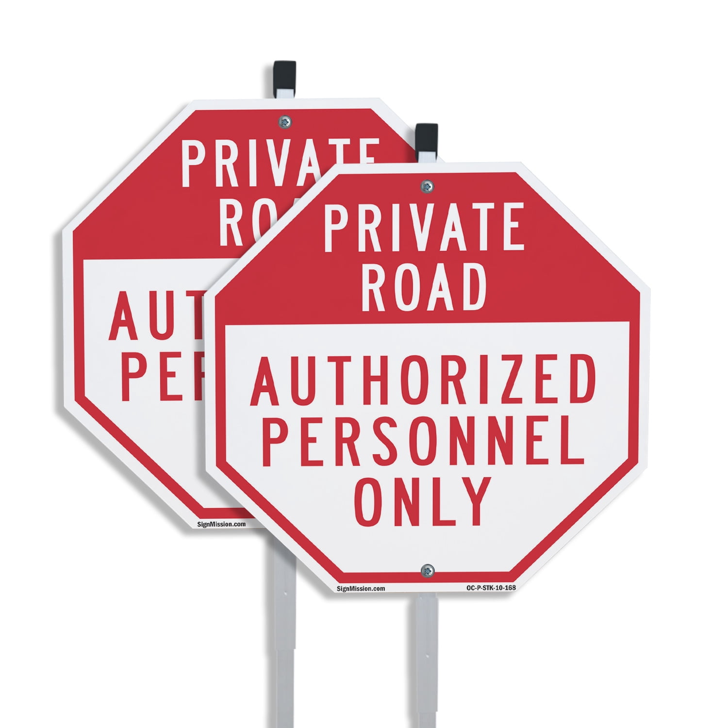 Private Road Authorized Personnel Only (2 Pack) 10 inch X 10 inch ...