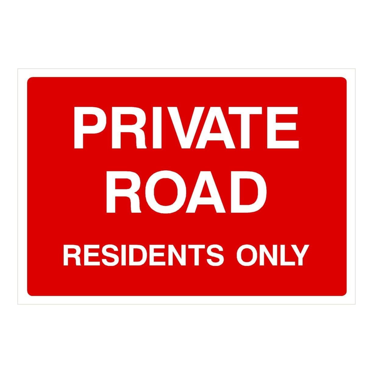 Private Road Residents Only Sign Parking Signs & Permits Metal Sign ...