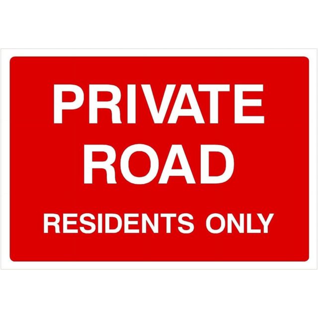 Private Road Residents Only Sign Parking Signs & Permits Metal Sign Tin ...