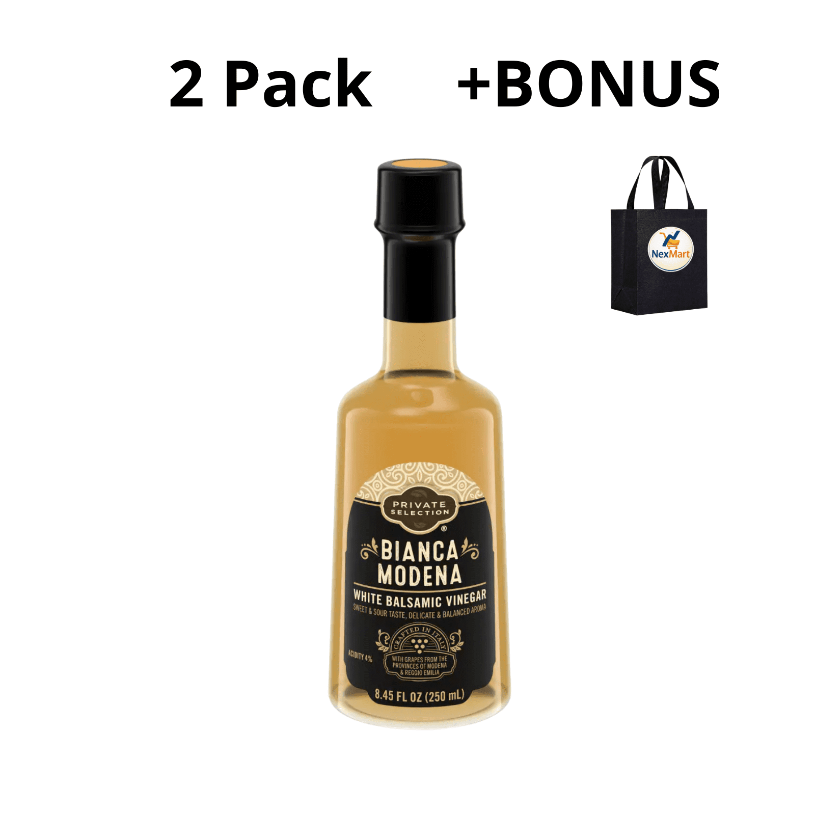 Private Selection Bianca Modena White Balsamic Vinegar, Sweet and Sour ...