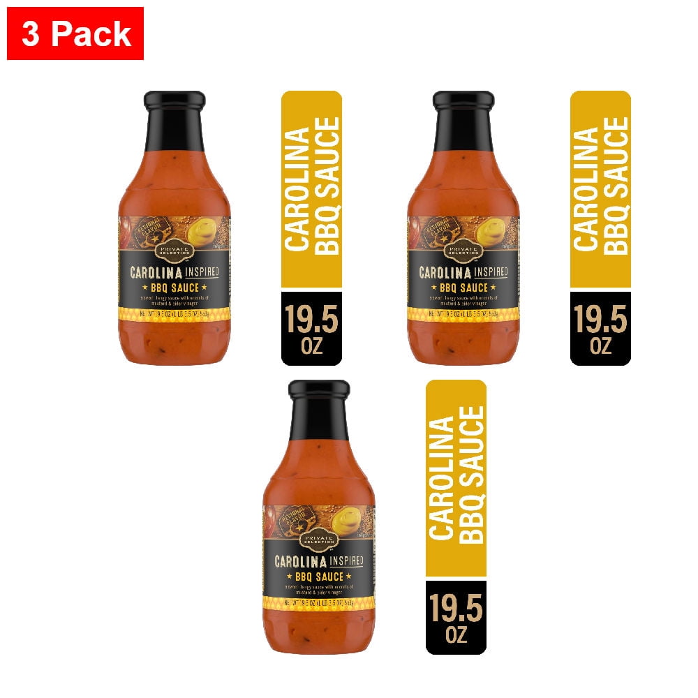 Private Selection Carolina Inspired BBQ Sauce 19.5 oz - 3 Pack ...