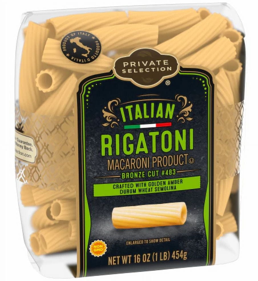 Private Selection Italian Rigatoni Pasta -- 16 oz Pack of 4 - Walmart.com