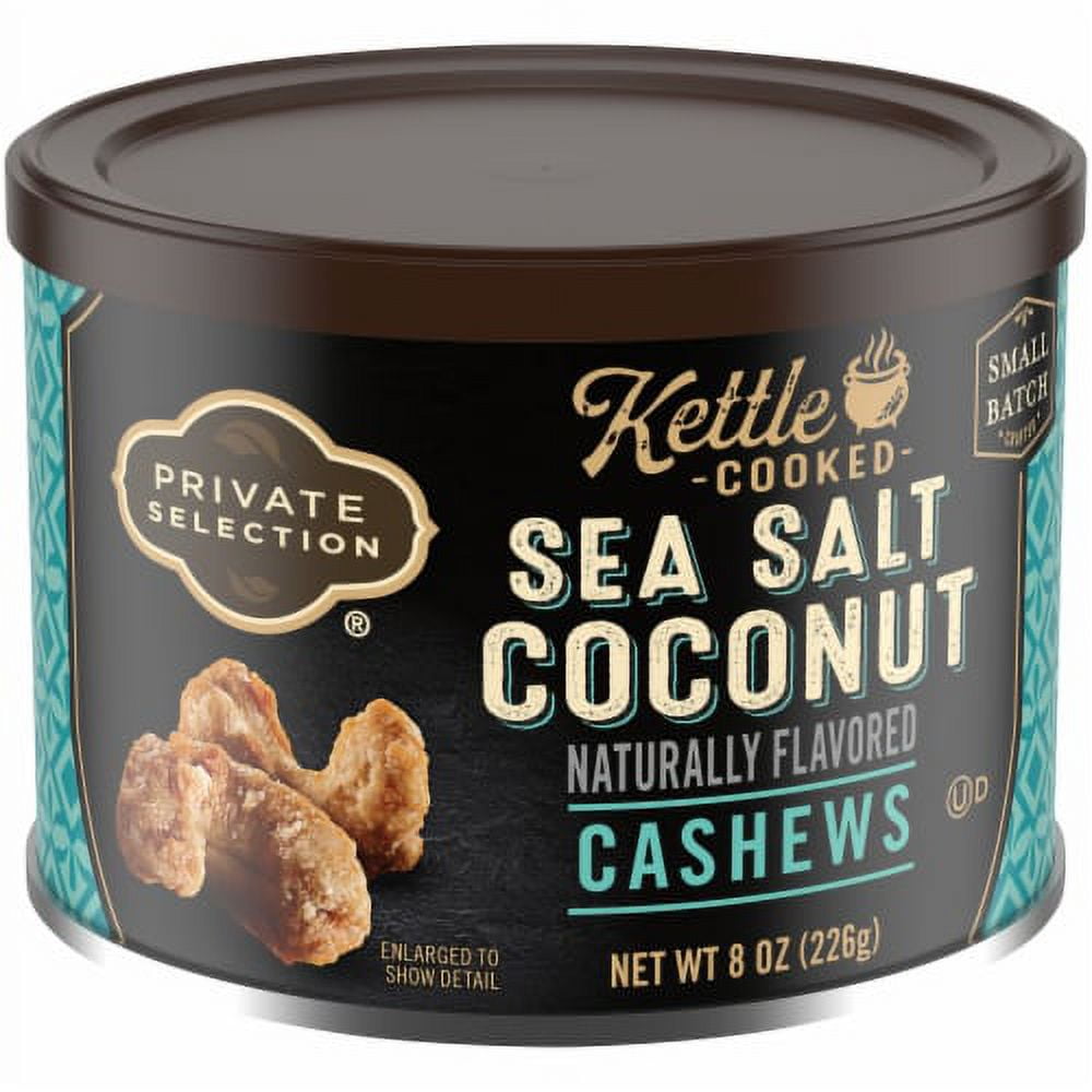 Private Selection Kettle Cooked Sea Salt Coconut Cashews - 8 oz ...