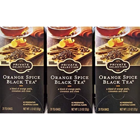 Private Selection Bagged Orange Spice Flavored Black Tea, 3 Count Pack ...
