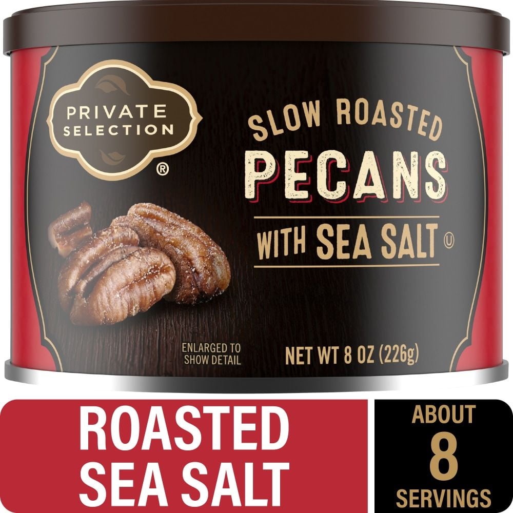 Private Selection Slow Roasted Sea Salted Pecans 8 oz - Pack of 2 ...