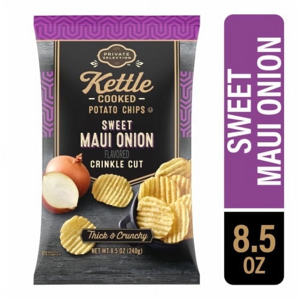 Private Selection Sweet Maui Onion Crinkle Cut Kettle Potato Chips 8.5 ...