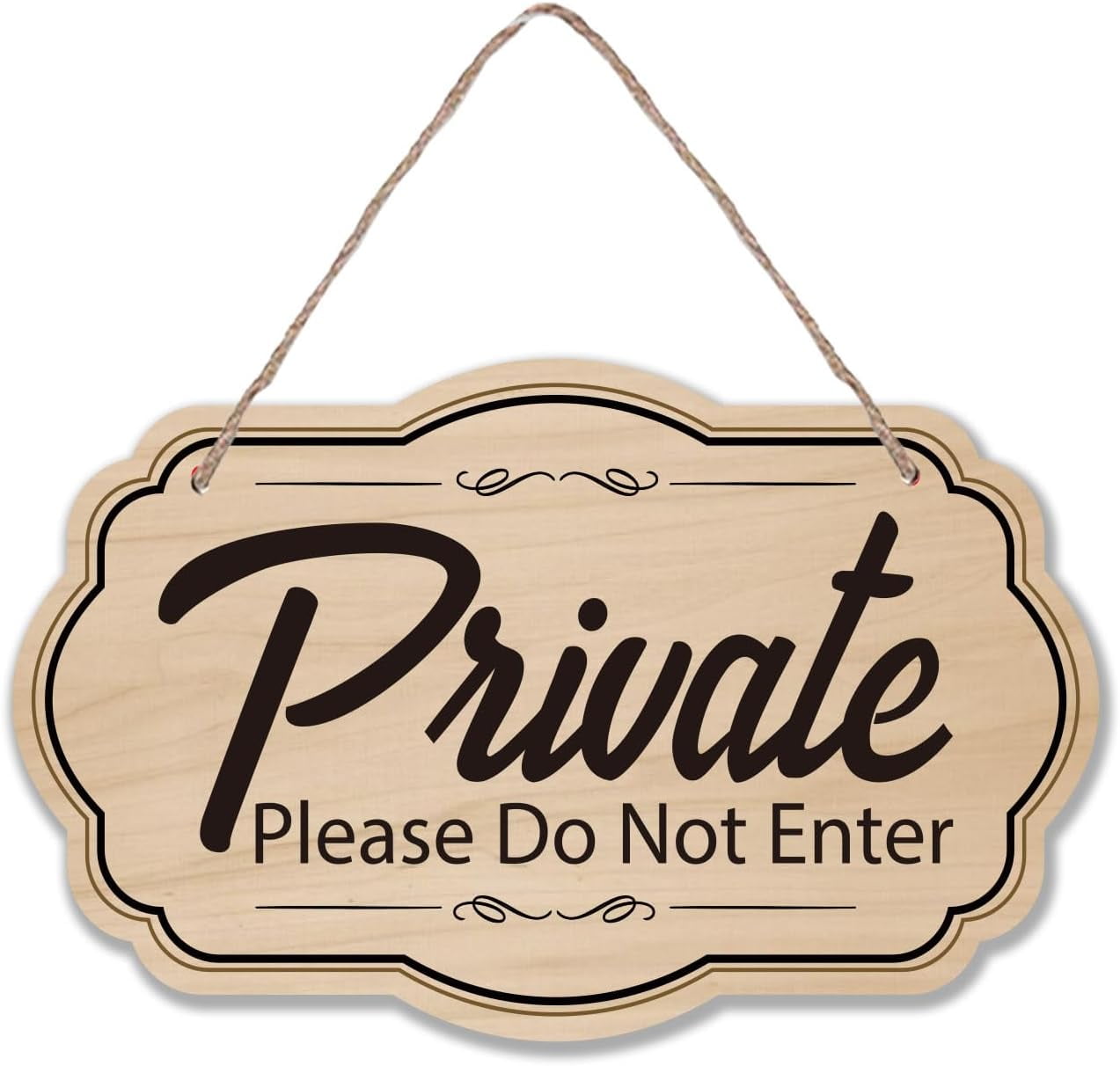 Private Territory Wooden Signs Wall Decorative Hanging Plaque Please Do ...