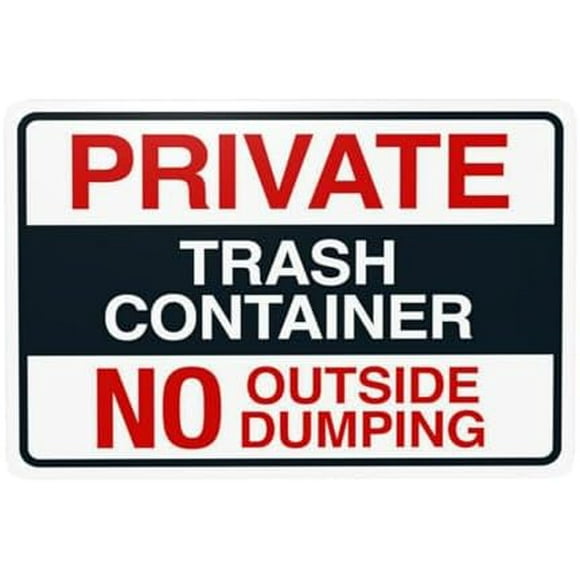No Trash Dumping Signs