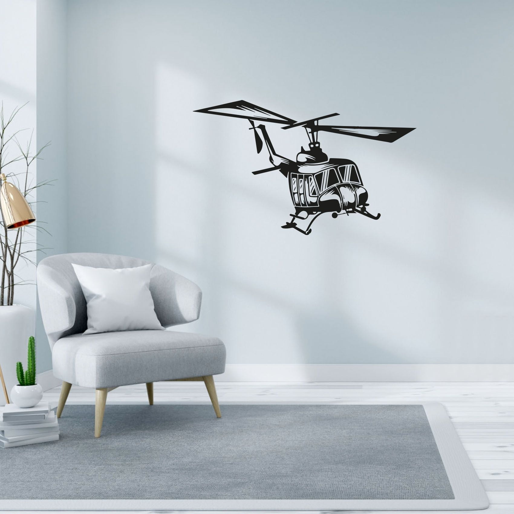 Private Utility Helicopter Silhouette Helicopter Chopper Helicopter ...