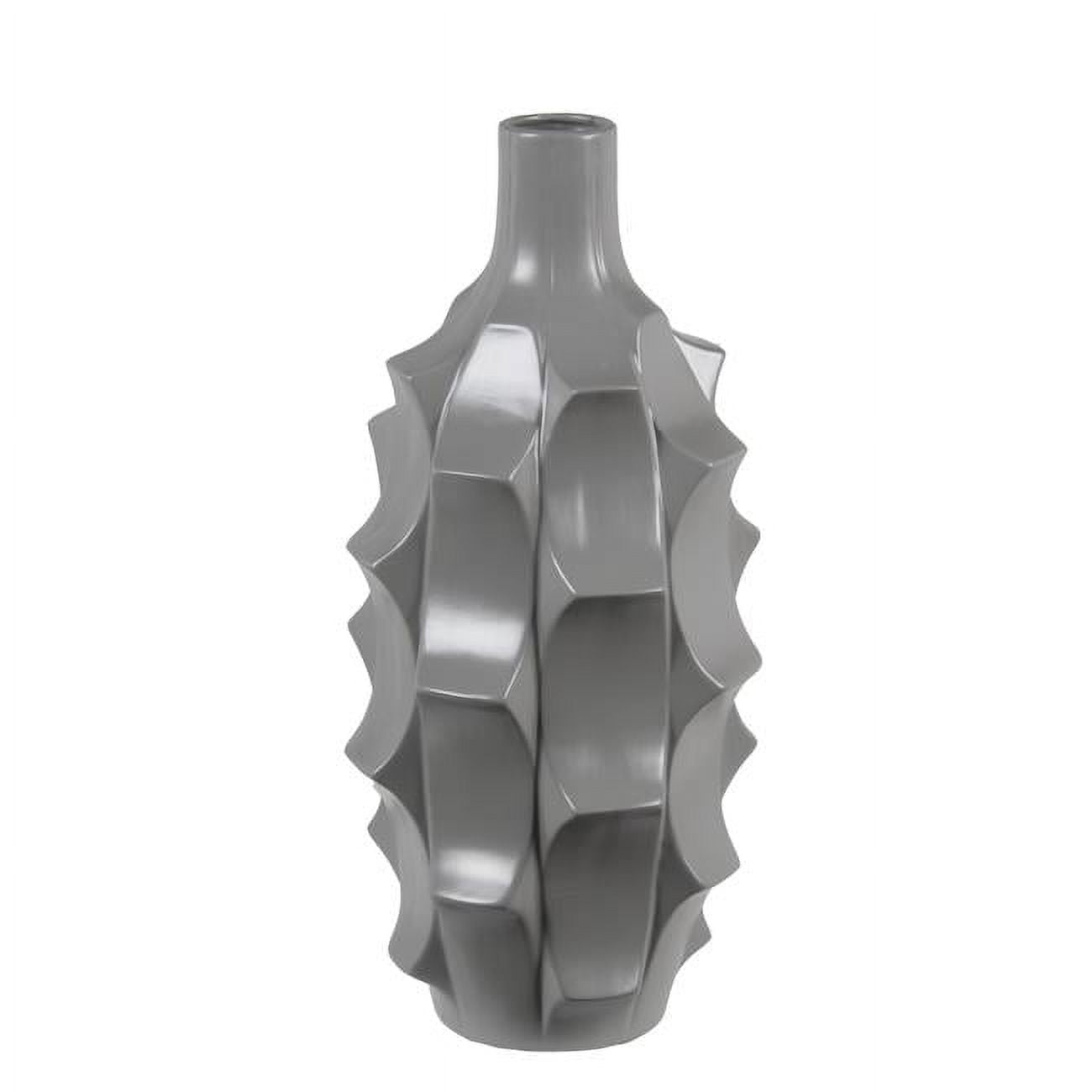 Privilege 86107 Modern Ceramic Vase - Gray - Walmart.com