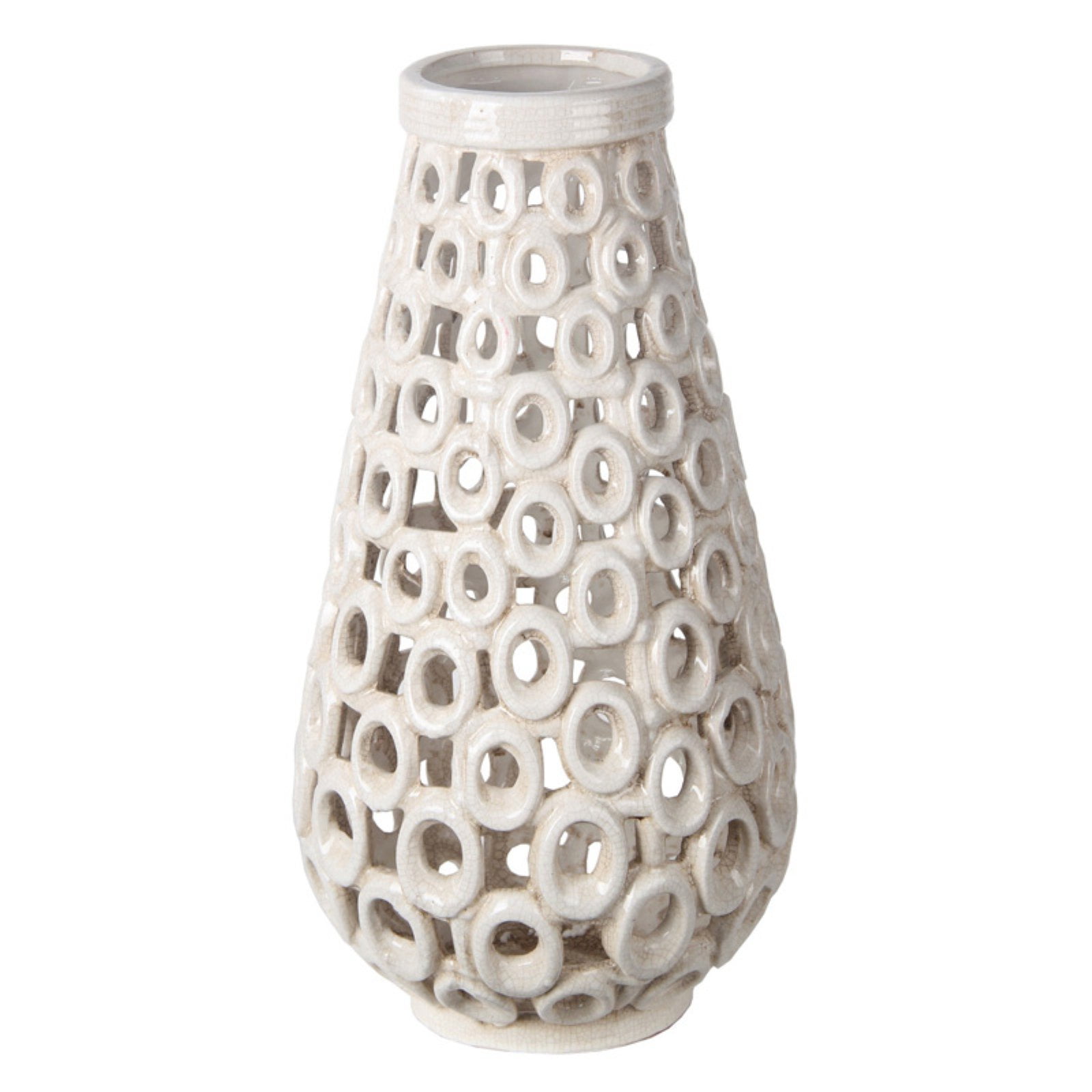 Privilege International Cut Out Ceramic Table Vase - Walmart.com