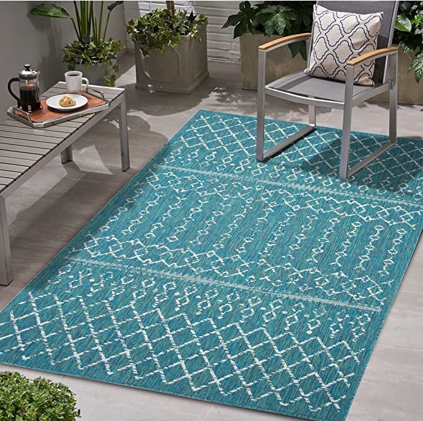 Priyate Florida Bohemian Motif Outdoor Area Rugs Crafted with ...