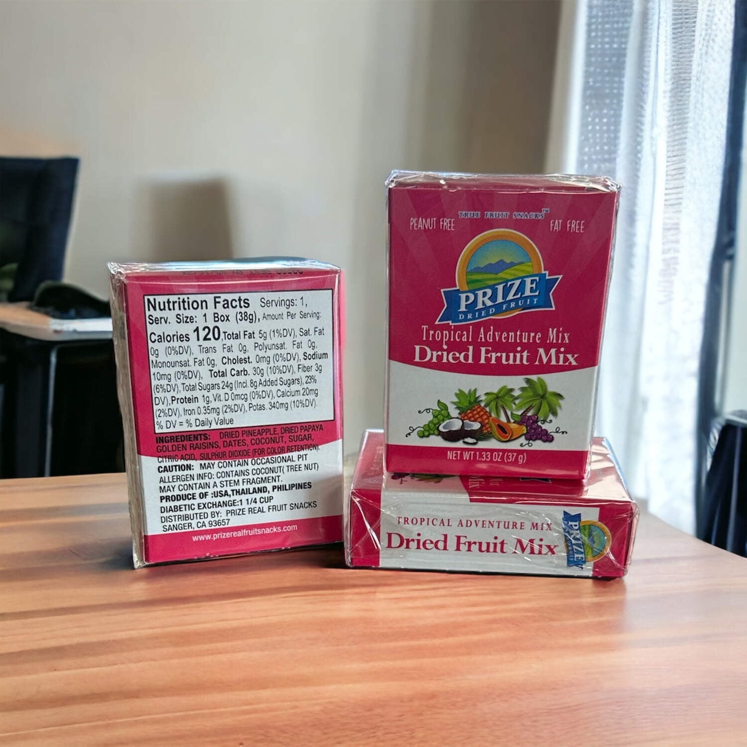 Prize True Fruit Snacks-Tropical Adventure Mix-36/1.33oz Cartons ...