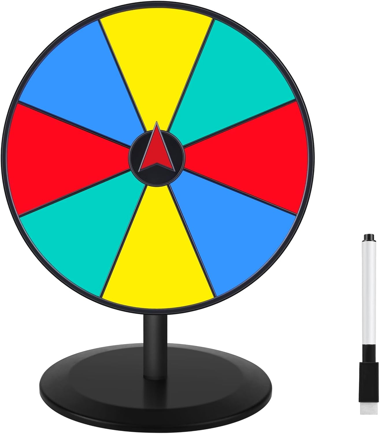 Prize Wheel 8 INCH Tabletop Roulette Wheel of Fortune Spin with Dry ...