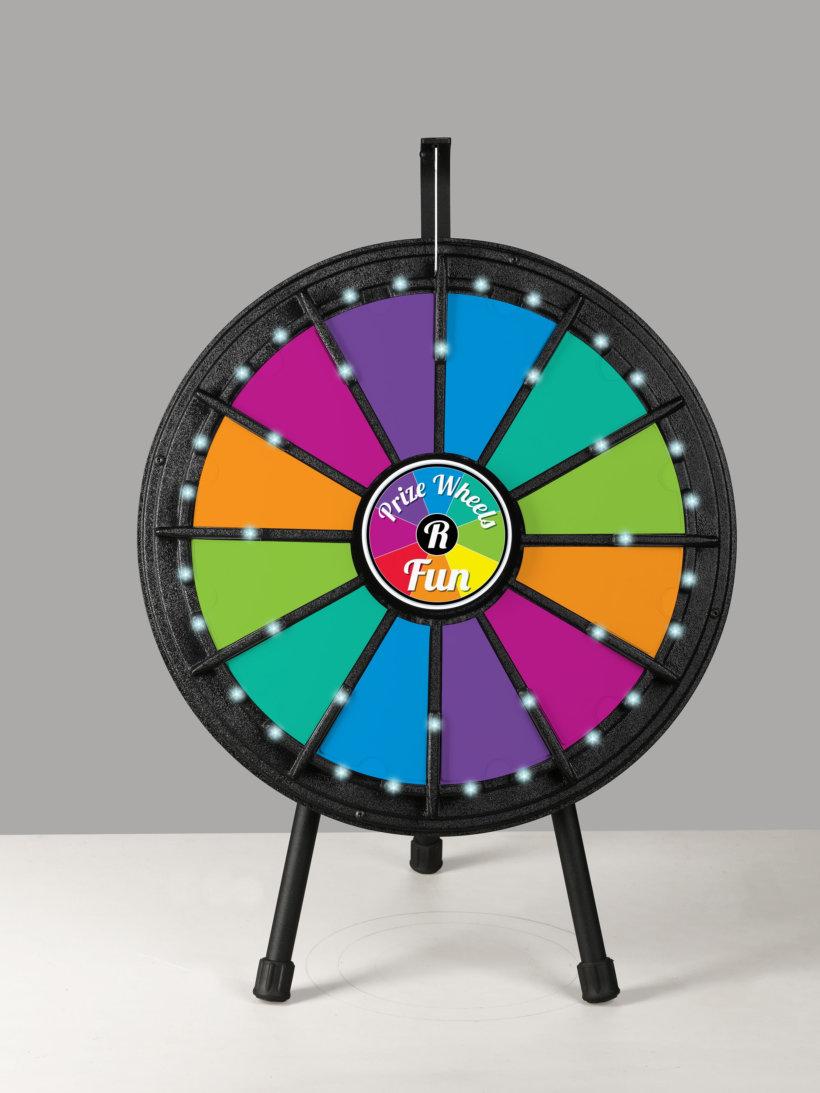 Prize Wheels R Fun Mini Prize Wheel with LED Lights - Walmart.com