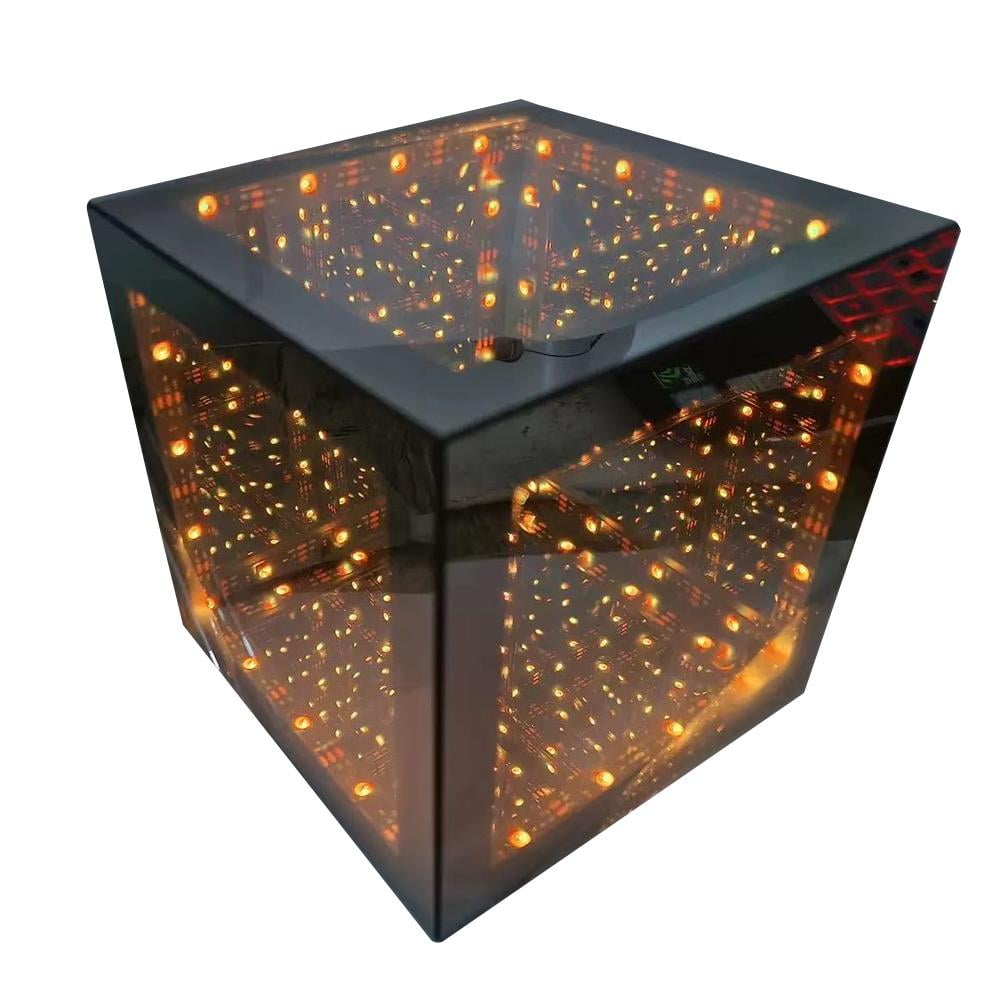 Prndkhn 3D Acrylic Cube LED Light, Abyss Effect Touch Dimmable Mood ...