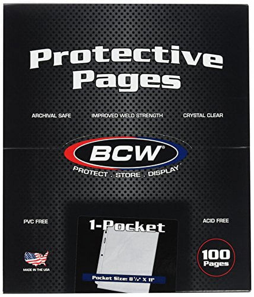 Pro 1-Pocket Document Page Sleeve (100 Count), 8.5 x 11 - Walmart.com