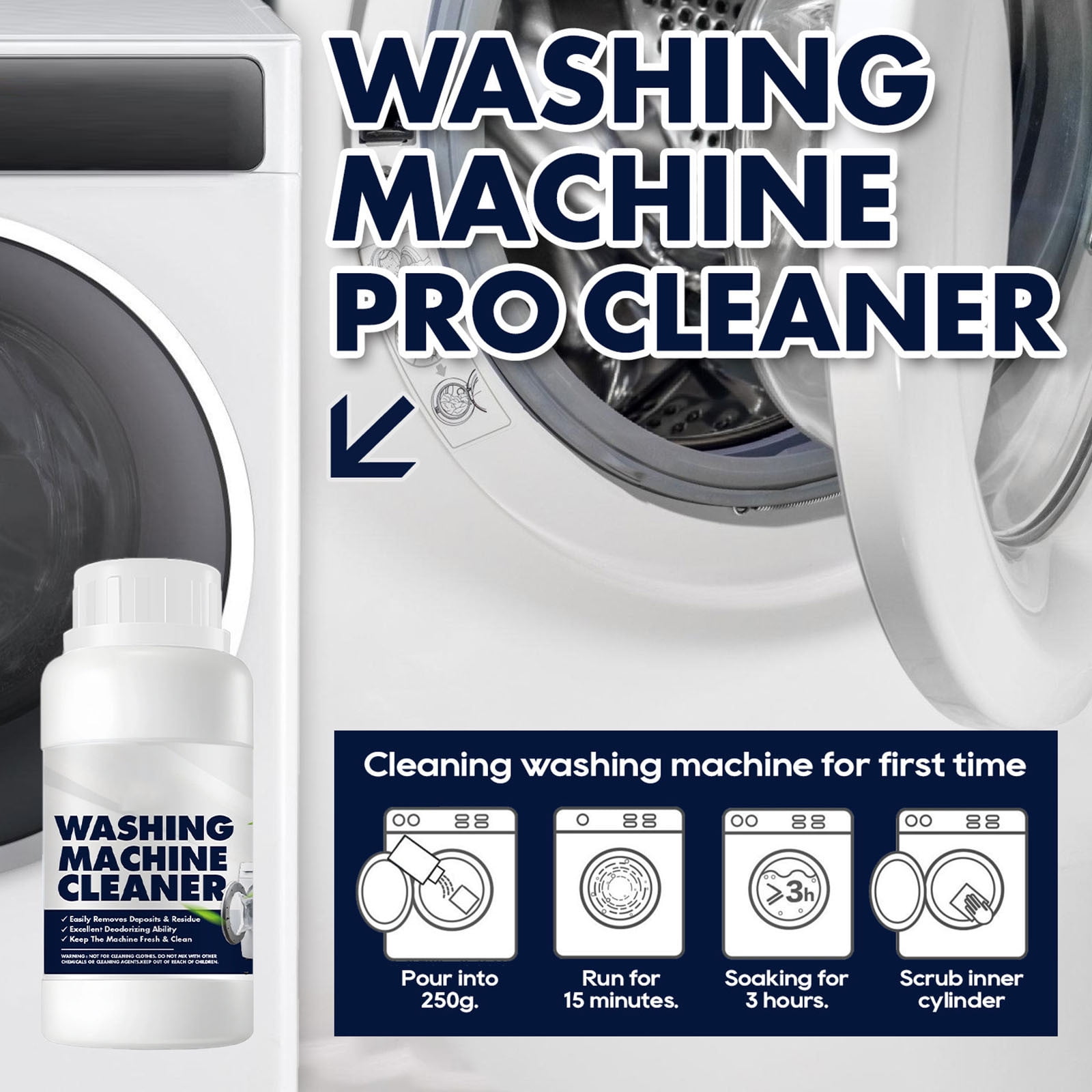 Pro 2025 Washing Machine Deep Cleaner Pods – Enzyme & Oxygen-Powered ...