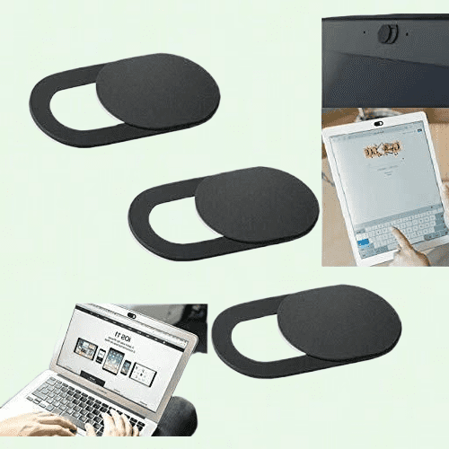 Pro (3 Pack) Webcam Cover, Ultra Thin Black Privacy Protector Slide ...