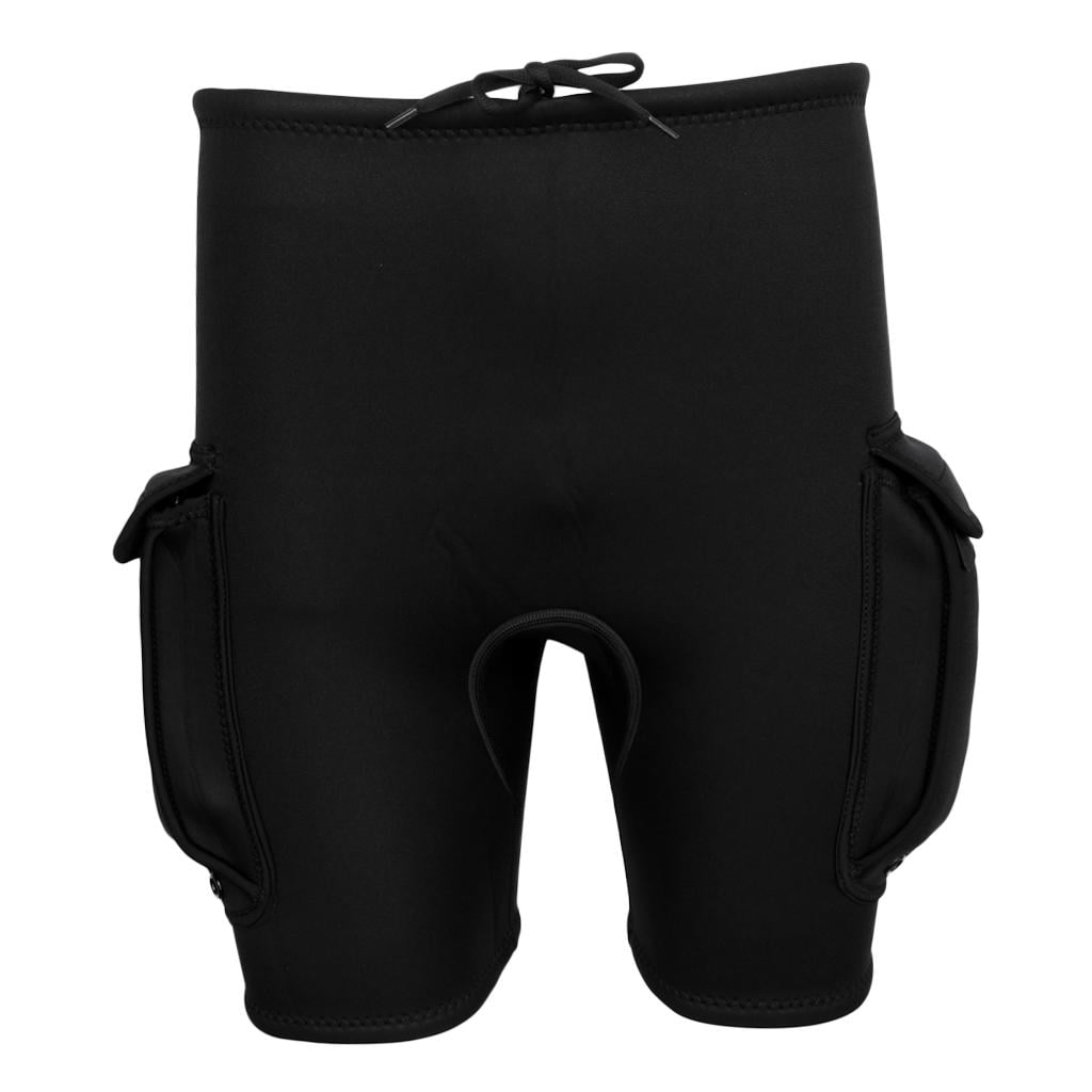 Pro 3mm Neoprene Wetsuit Scuba Diving Tech Shorts Pants with Pockets ...