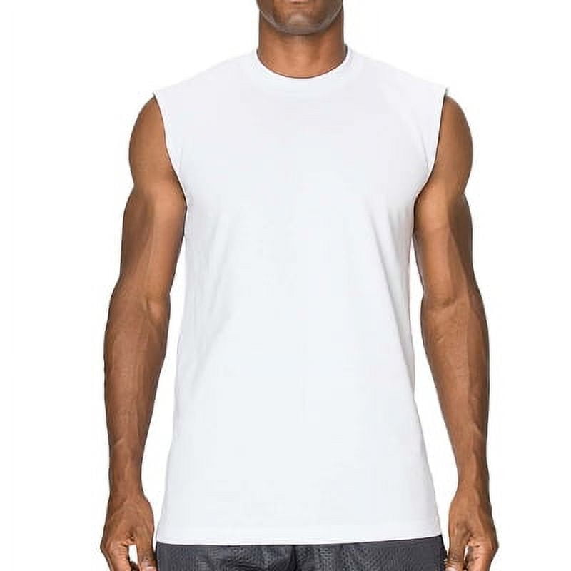 Pro 5 Mens Muscle Tank Top,White,Small - Walmart.com