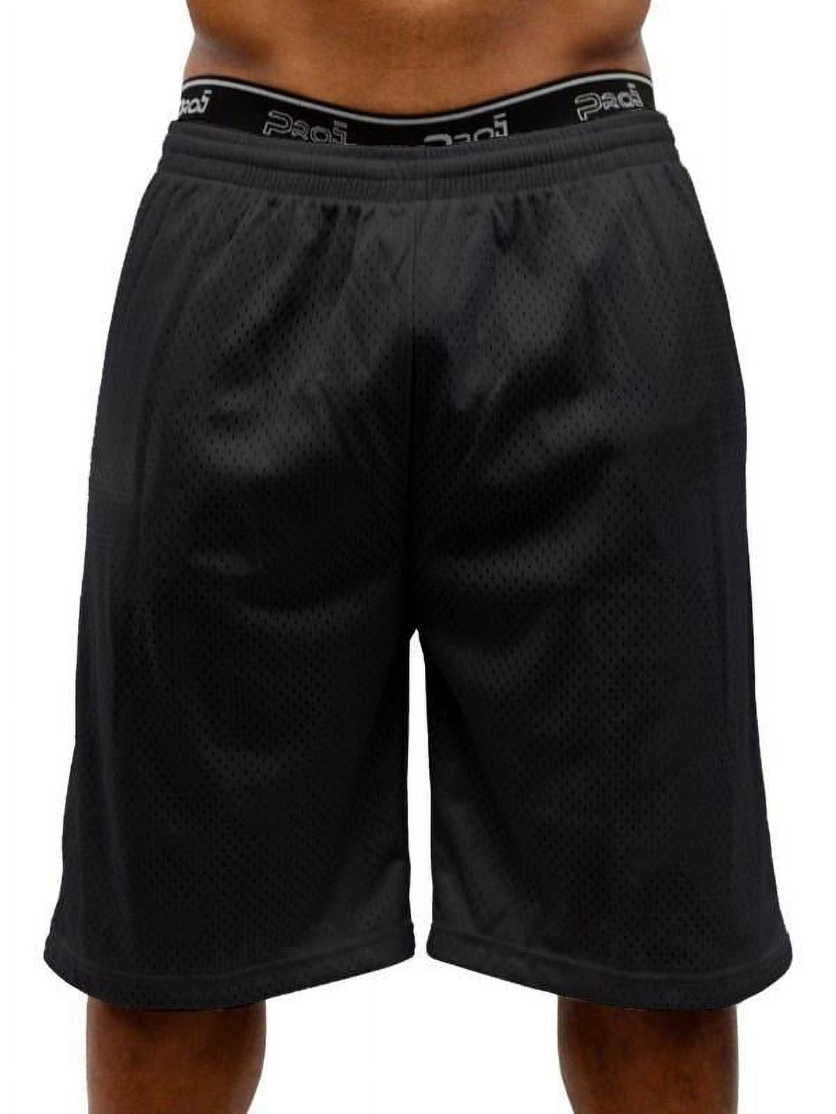 Pro 5 Mens Plain Mesh Shorts,Black,Medium - Walmart.com