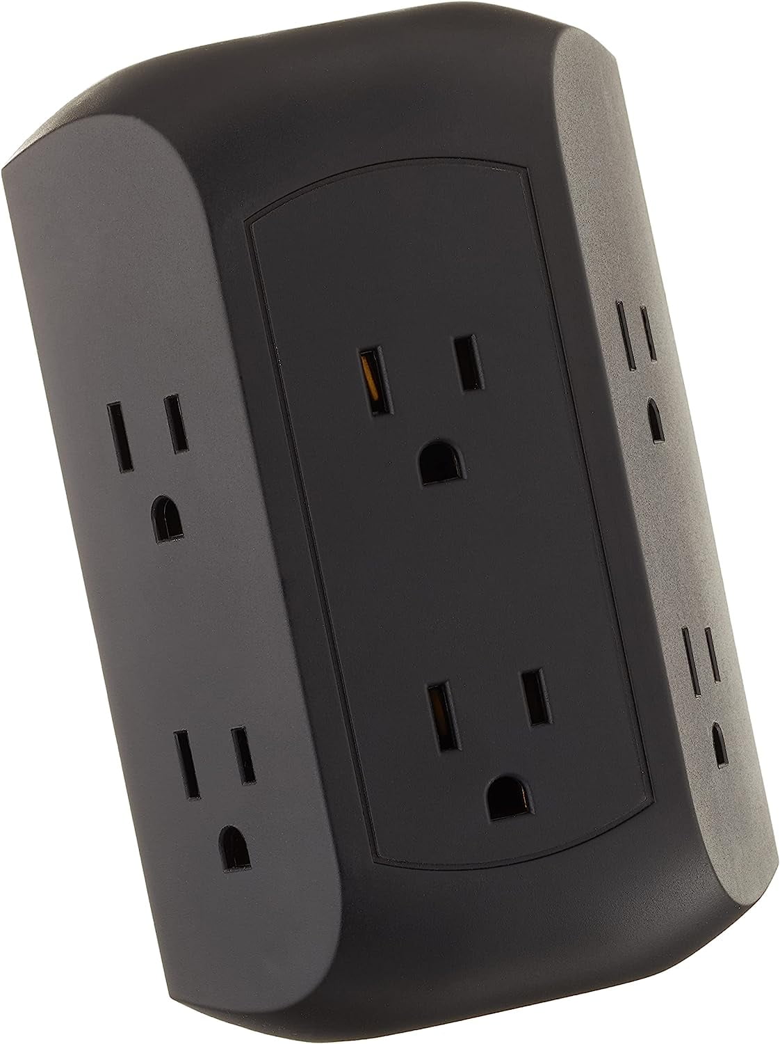 Pro 6-Outlet Extender, 2 Pack, Surge Protector, Spaced Wall Tap, Side ...