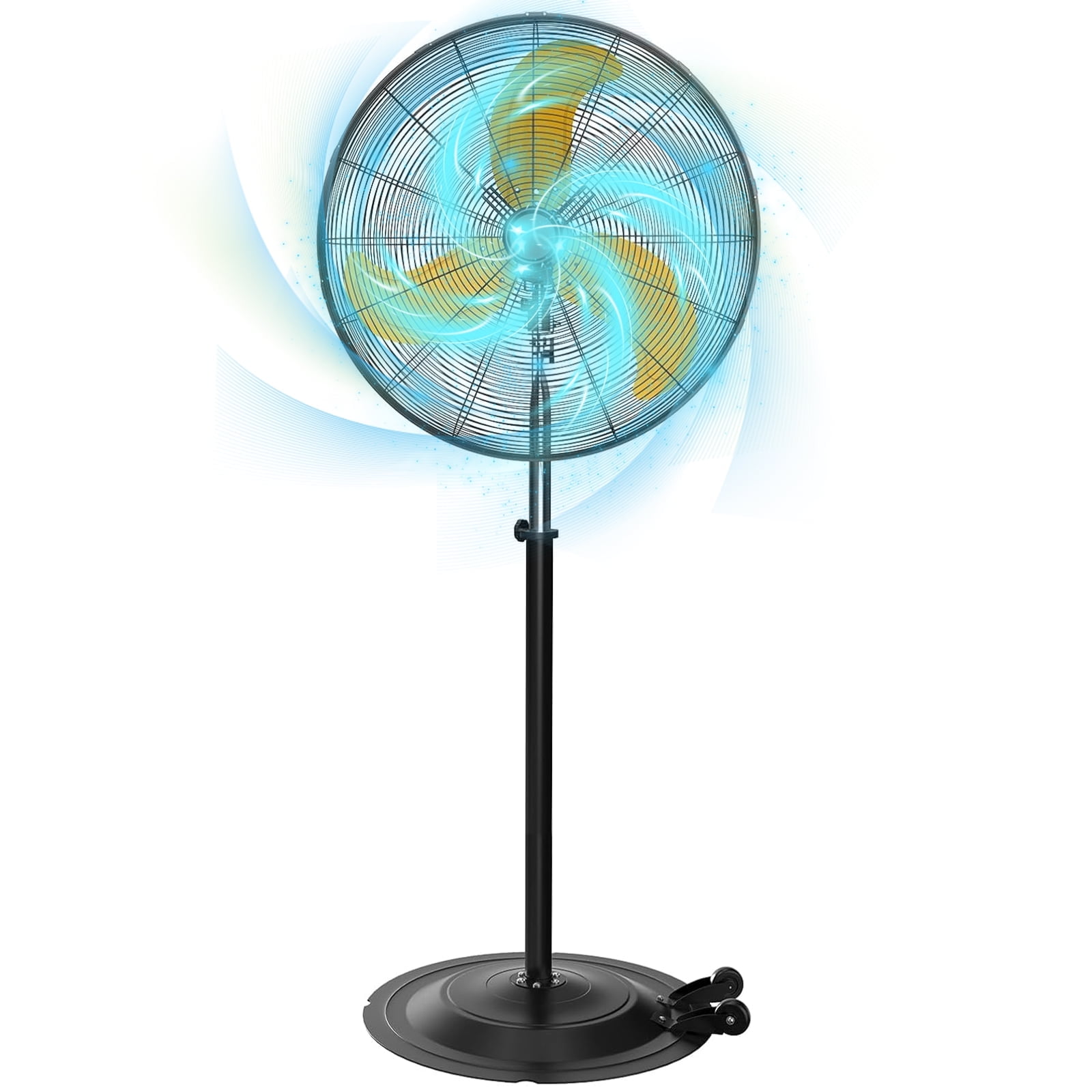 Pro 9500 CFM 30 IN Pedestal Oscillating Fan,3 Speed Heavy Duty Metal ...