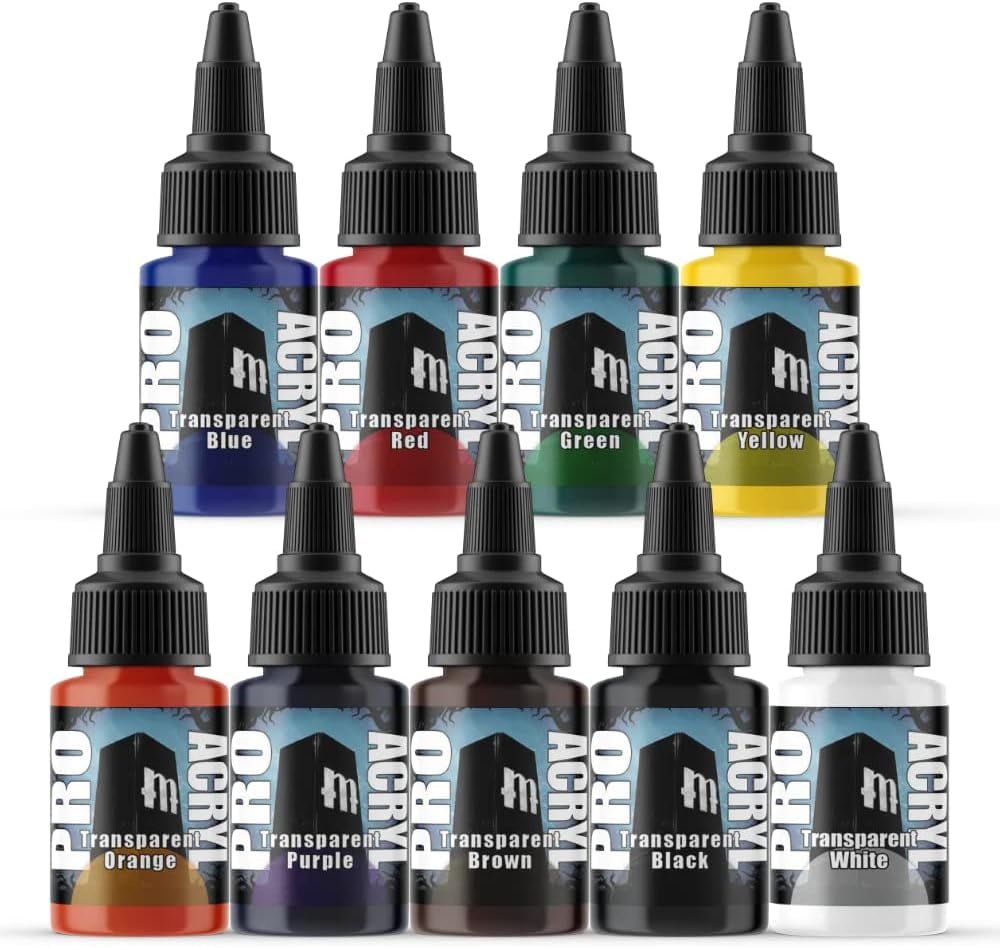 Pro Acryl Expansion Set #2 - Transparents! Acrylic Model Paints for ...