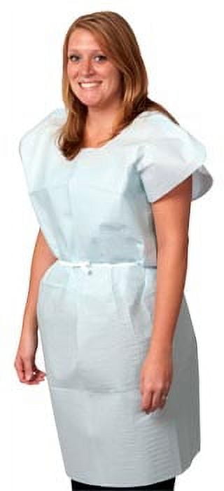Pro Advantage Exam Gown Tissue/Poly/Tissue 30"x 42" - 50/Cs - Blue ...