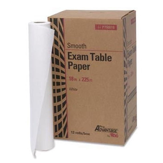 Pro Advantage P750018 Exam Table Paper 18 in. x 225 ft White Smooth ...