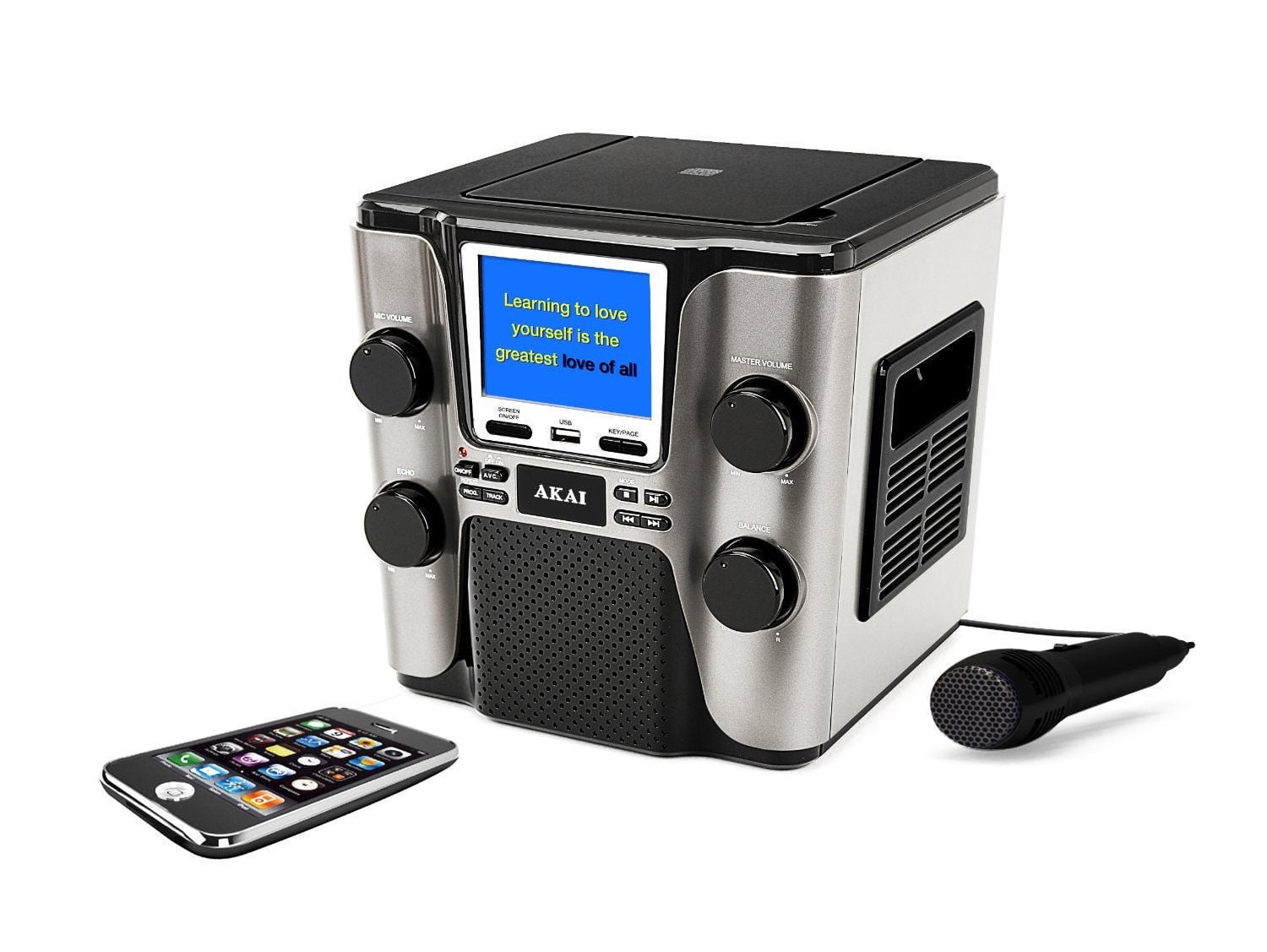 Pro Akai Top Load Karaoke System! 3.5" Color Monitor CD+G & CD Player ...