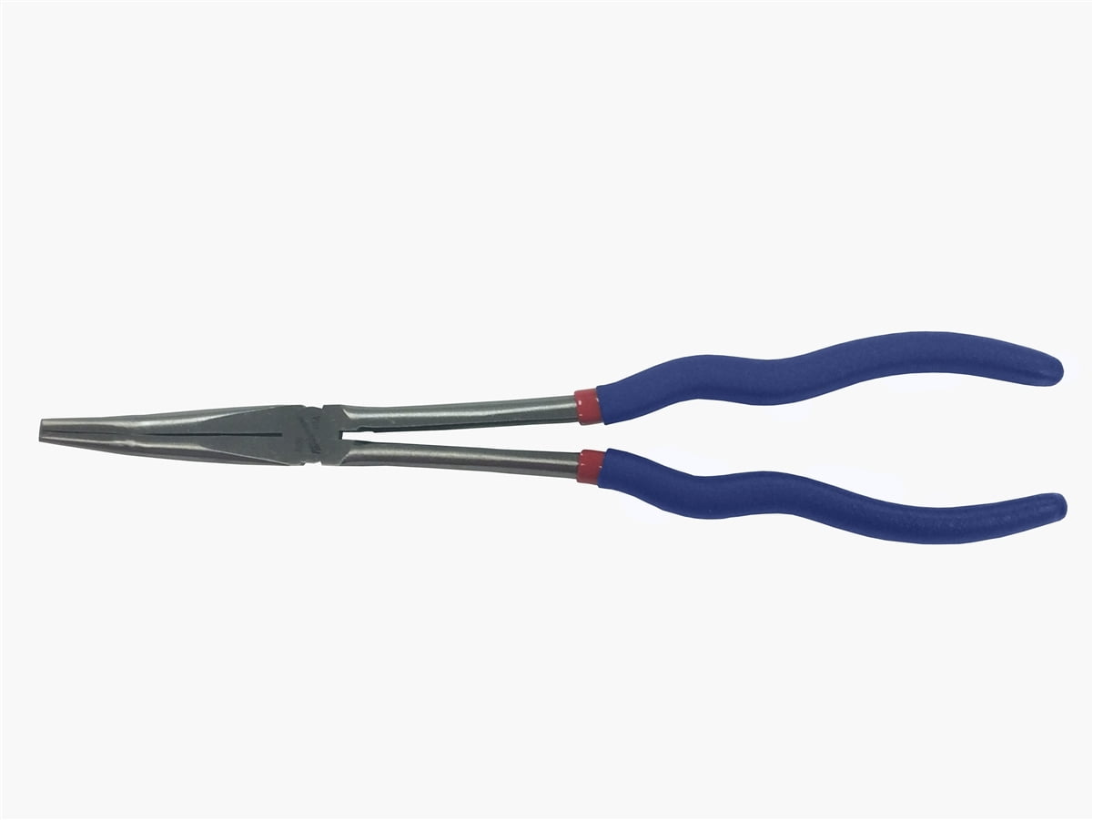 Pro America 11 in. Extra Long Nose Pliers 45 Degree Curve Bend USA Made ...