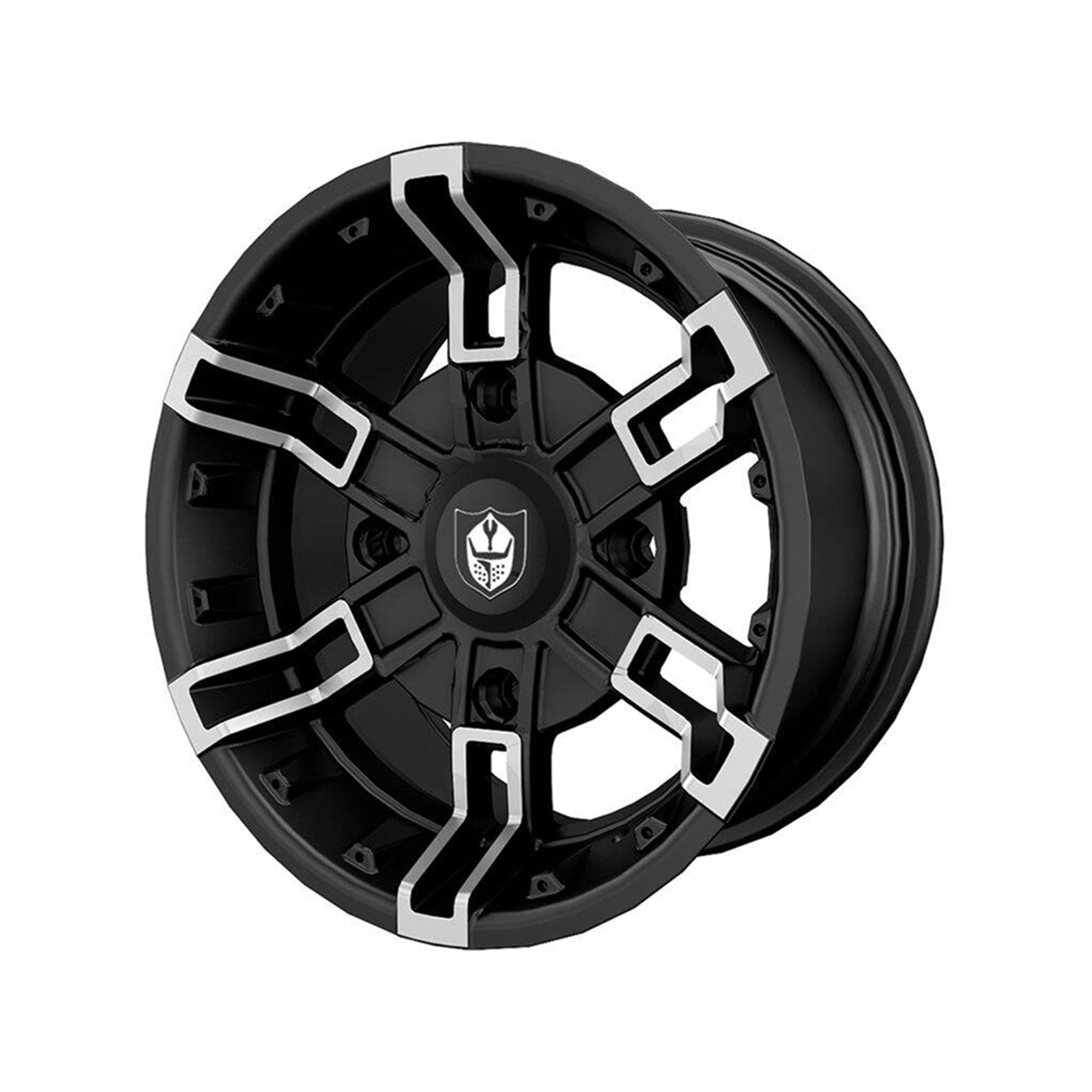 Pro Armor 1522544-266 Black Accent 14" x 7" R14 Front Buckle Wheel Rim ...