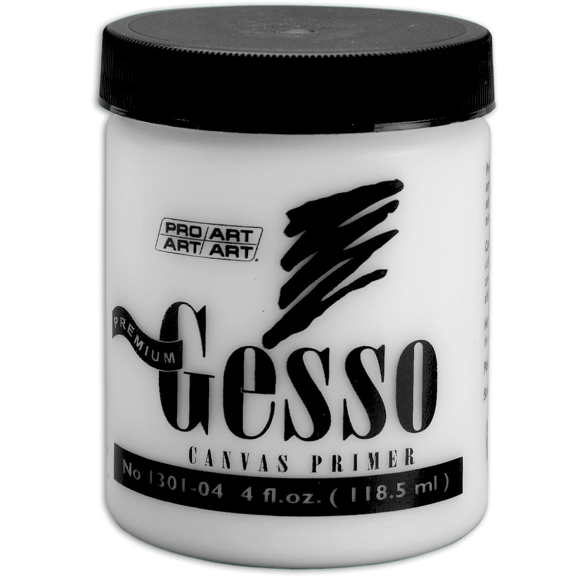 Pro Art Acrylic Gesso Premium, White, 4oz, Gesso Primer for Acrylic ...
