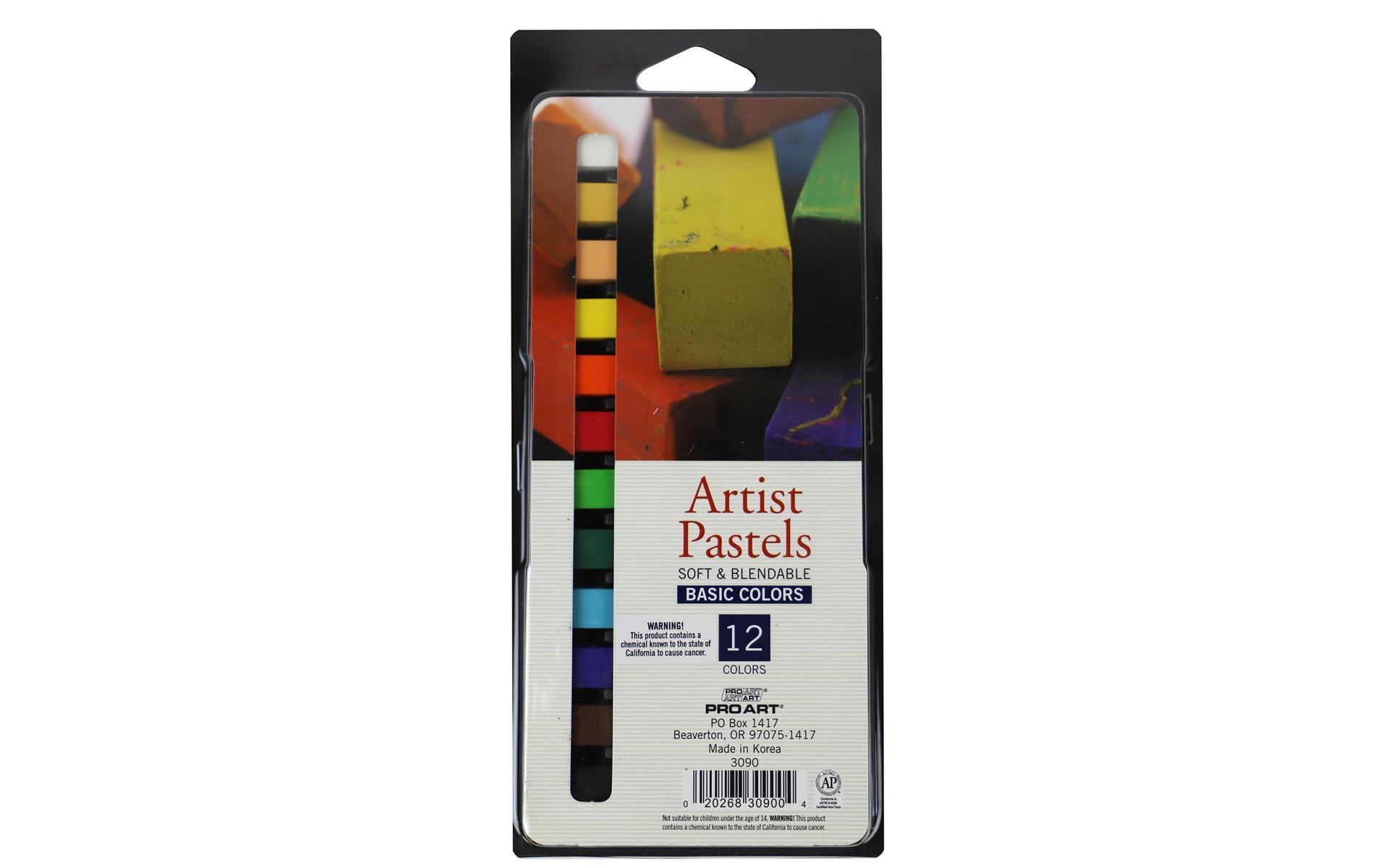 Pro Art Artist Pastels Square 12pc Basic Colors, Soft Pastels, Pastels ...