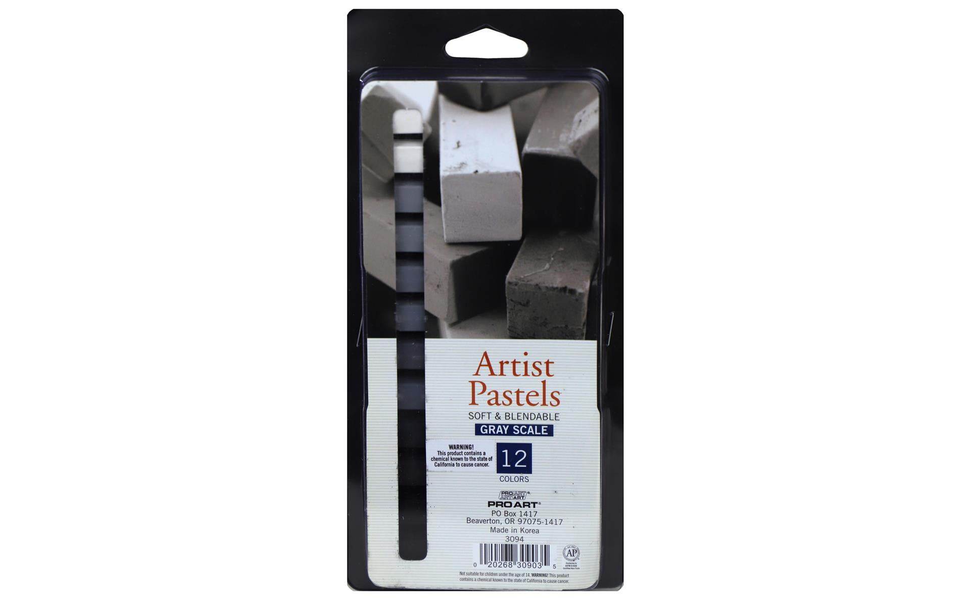 Pro Art Artist Pastels Square 12pc Gray Scale, Soft Pastels, Pastels ...