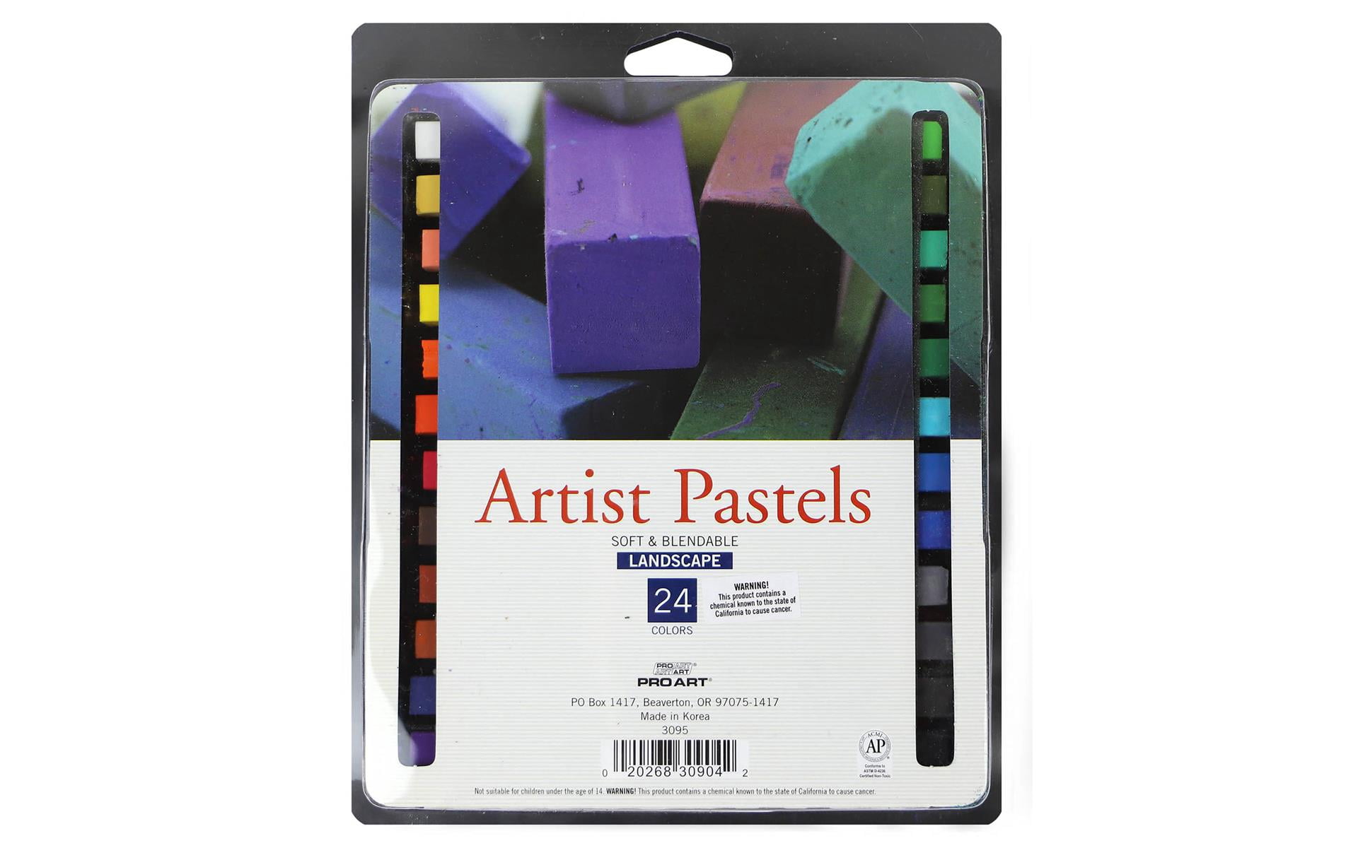 Pro Art Artist Pastels Square 24 Pack Landscape Colors - Soft Chalk ...
