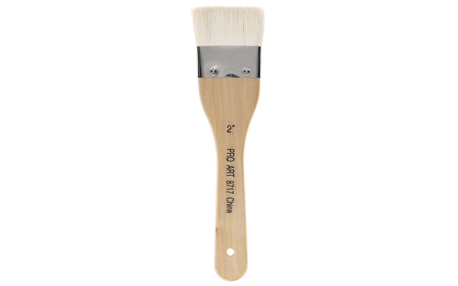Pro Art Hake Brush 2x1.25 in White Goat Hair for Thin Media - Walmart.com