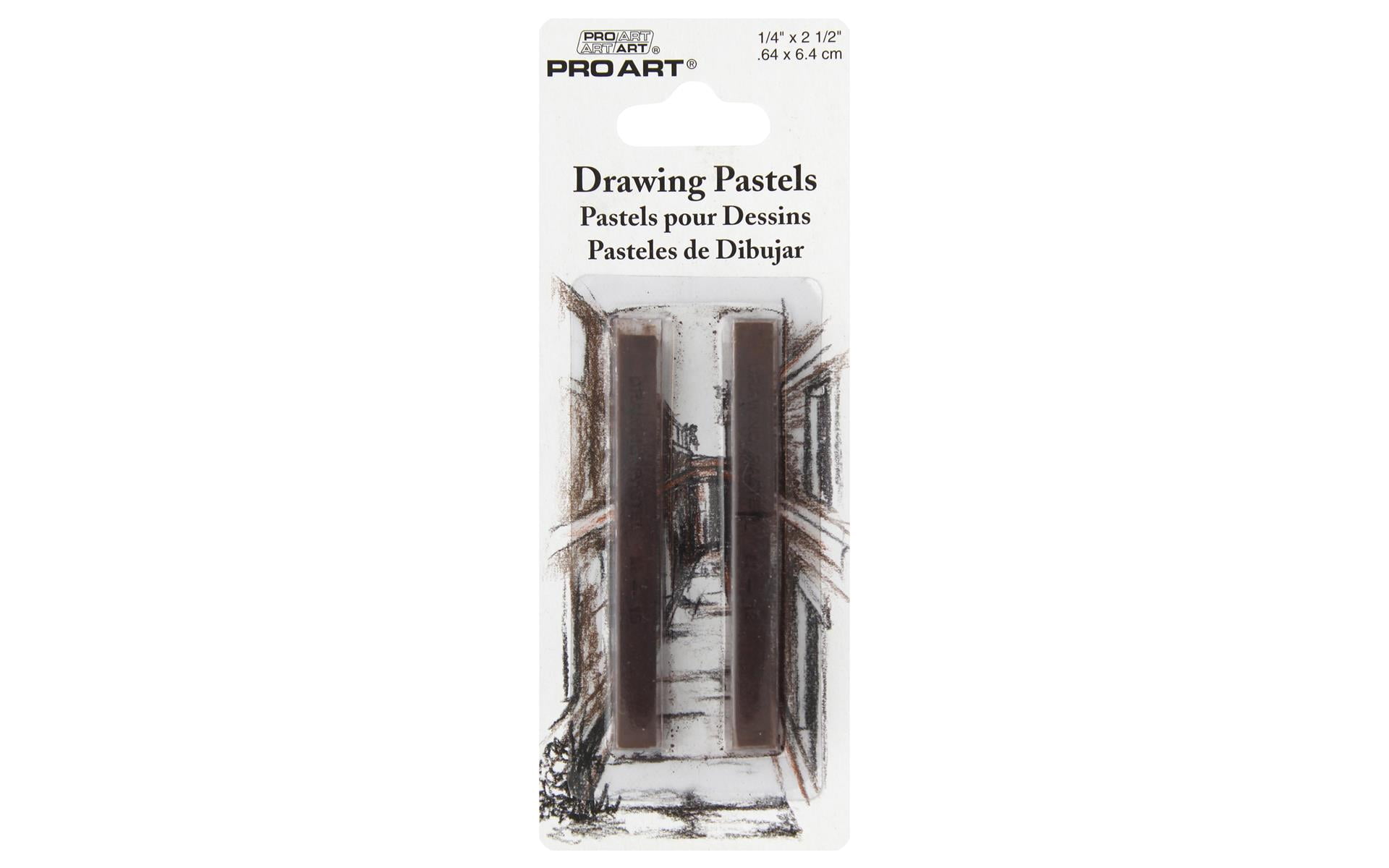 Pro Art Drawing Pastels 2pc Black - Walmart.com
