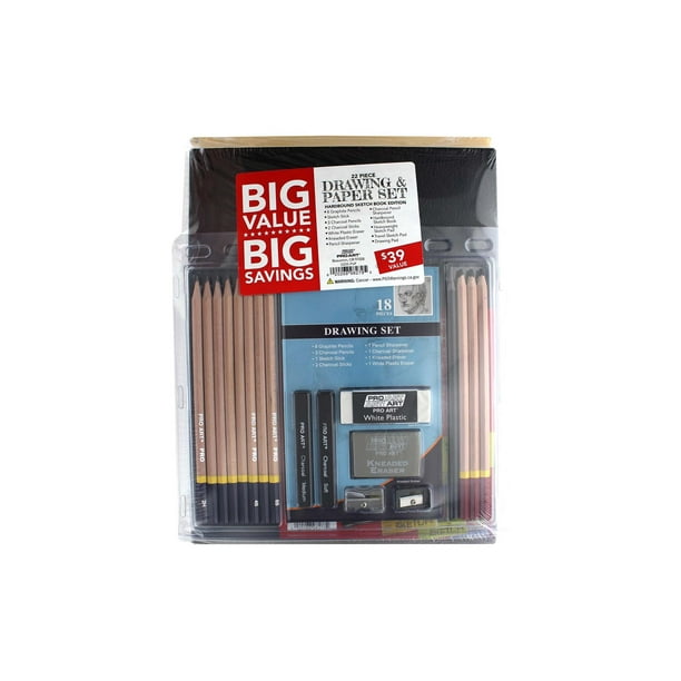 Pro Art Drawing Set Paper/Pencil Value Pack - Walmart.com