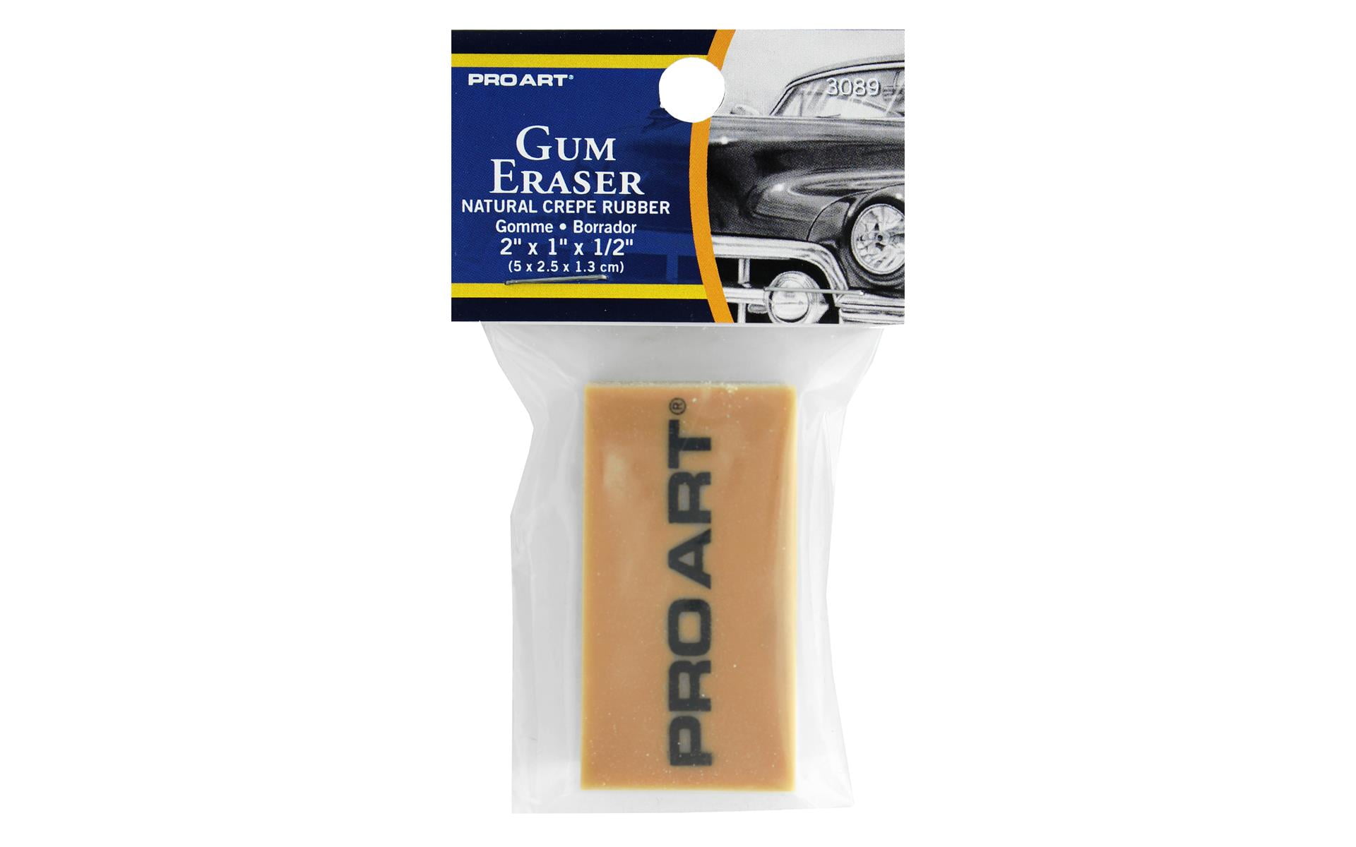 Pro Art Art Gum Eraser 2x1x0.5 Inch Non-Abrasive Soft Rubber - Walmart.com