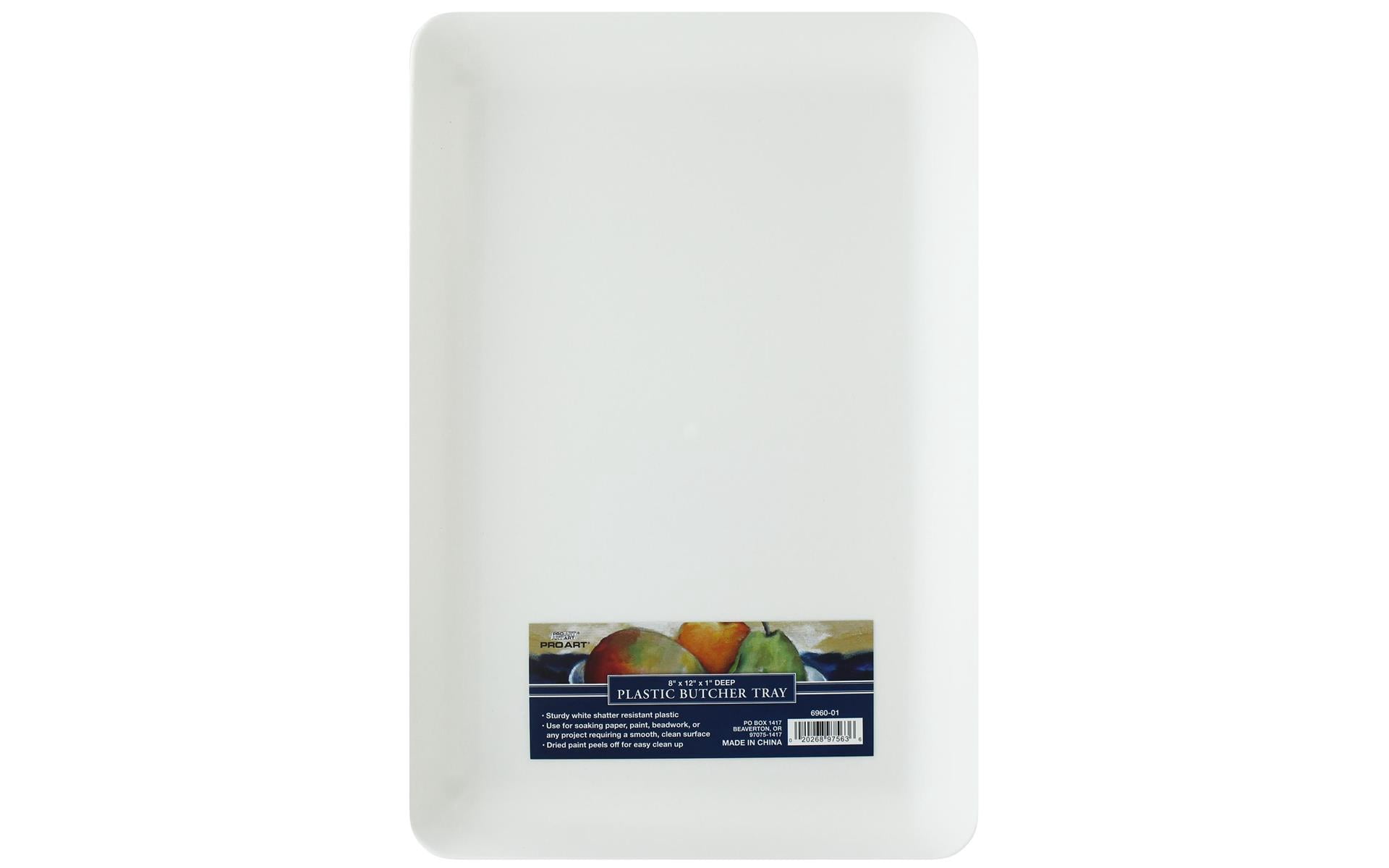 Pro Art Palette Plastic Butcher Tray, 8"x12" - Paint Palette, Paint ...
