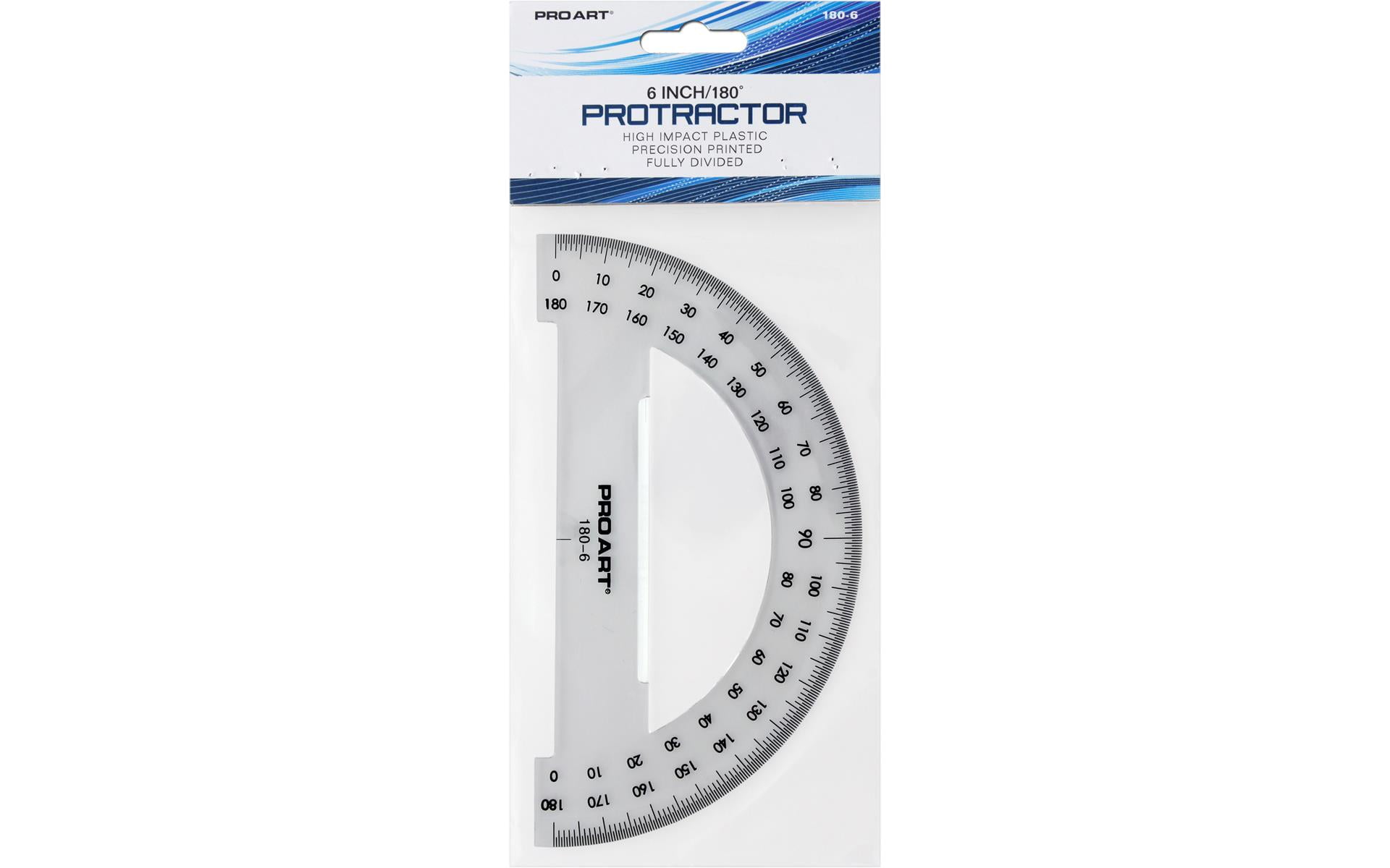 Pro Art Protractor 180 Degree 6" - Walmart.com