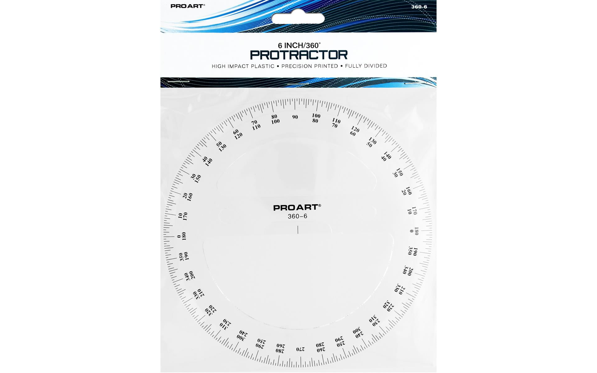 Pro Art Protractor 360 Degree 6" - Walmart.com