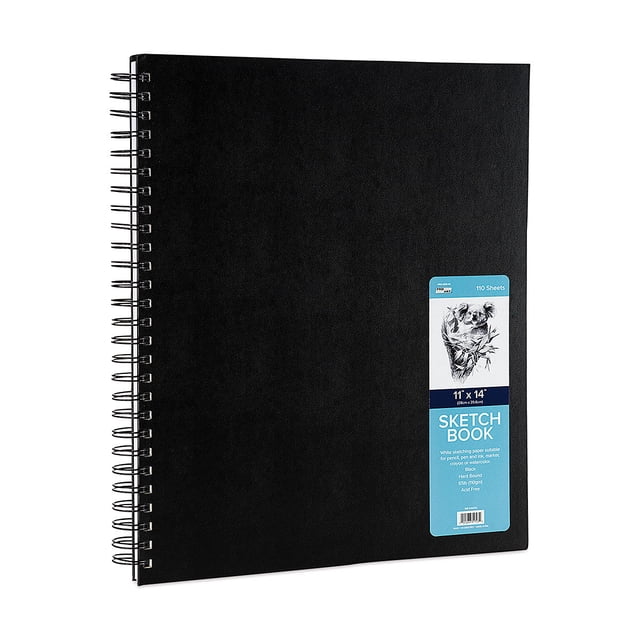 Pro Art Spiral Bound Sketch Book 11"x14", 80 Sheets - Walmart Business ...